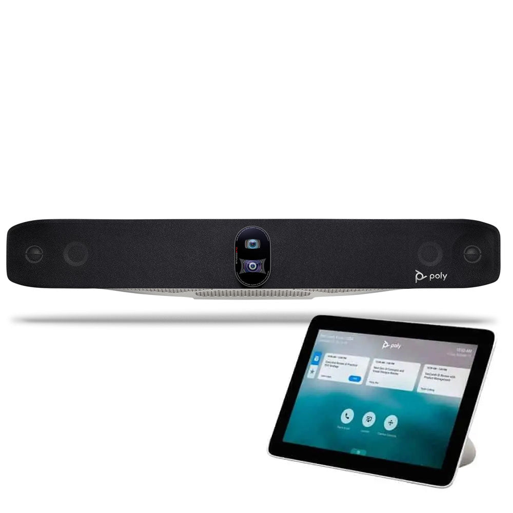 Poly Studio X70 Video Bar for Large Rooms, with TC8 Touchscreen Interf ...