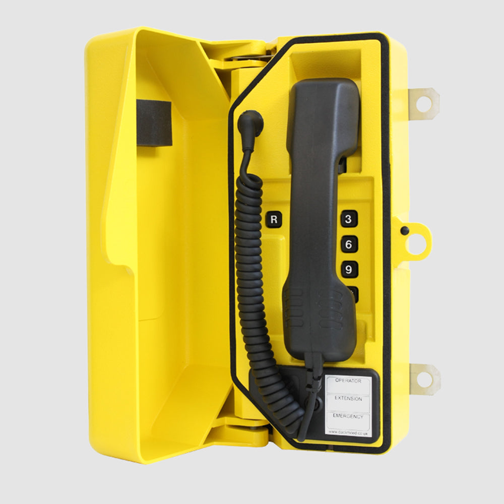 DAC RA-708 GSM Telephone - Full keypad / Yellow / Curly Cord– Incom ...